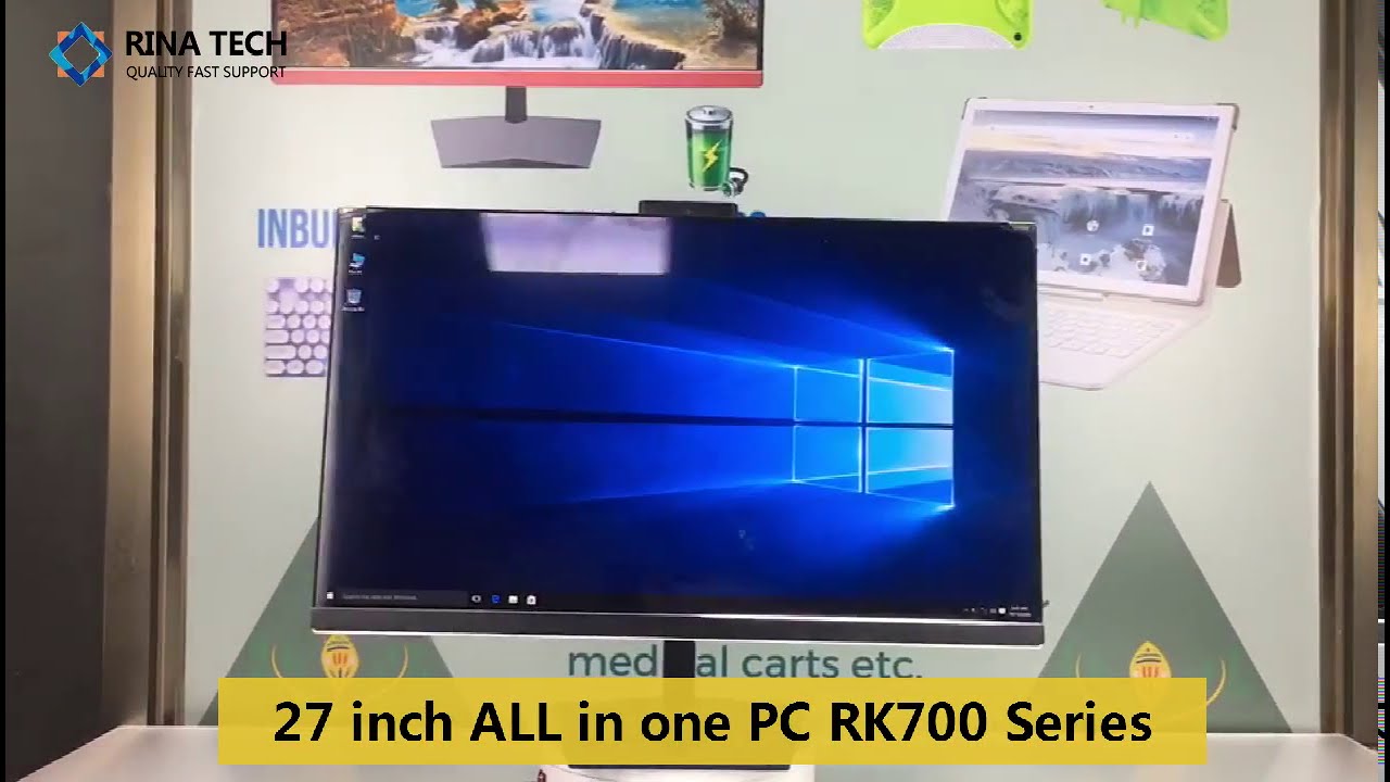 RK700 27 INCH I7 16G 256G All in one computer with Inbuilt battery ...