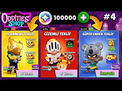 TUHAF DÜKKANDA 100.000 MÜCEVHER HARCADIM TÜM TEKLİFLERİ ALDIM #4 !! BRAWL STARS