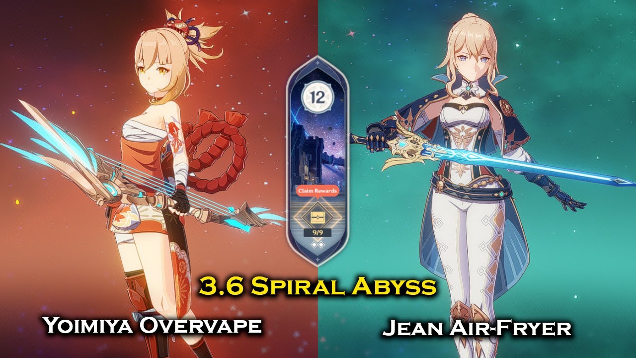 C0 Yoimya Overvape And C2 Jean AirFryer - Genshin Impact 3.6 Abyss ...