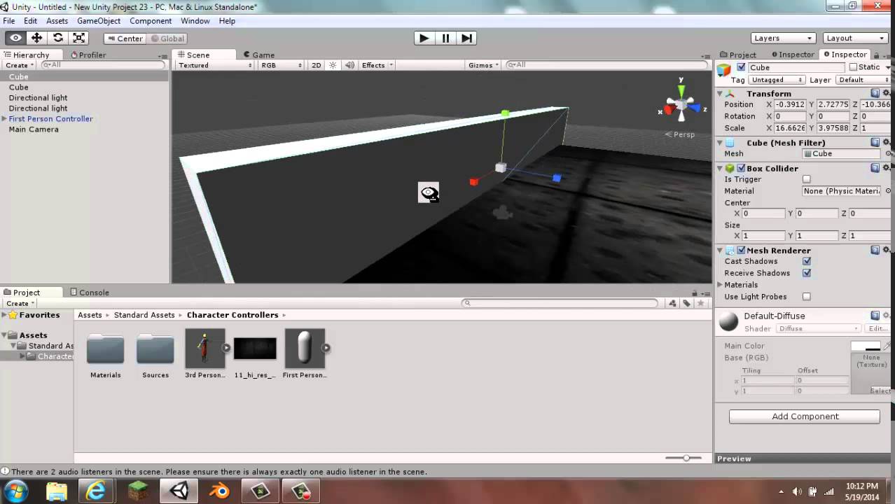 Unity TUT #1 How to build a structure - YouTube