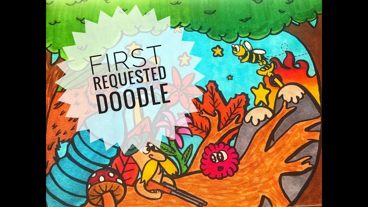 🌳Forest Theme Doodle🐝 - YouTube