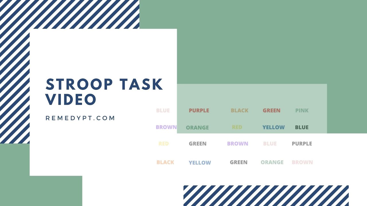 Stroop Task - YouTube