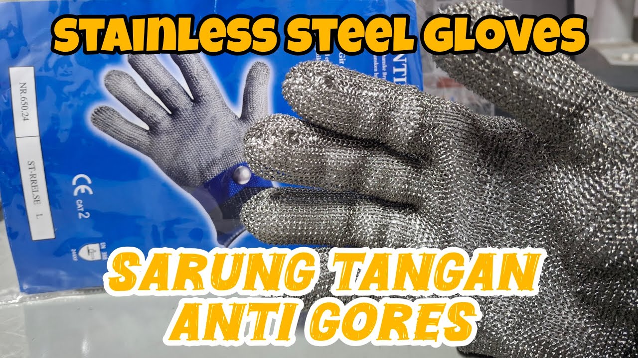 APD Wajib !!! Sarung tangan anti gores dan sayat | Stainless Steel ...