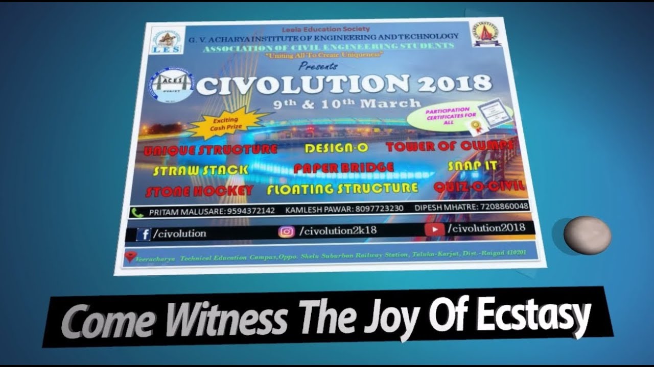 Civolution 2018 Techfest Official Promo Video HD - YouTube