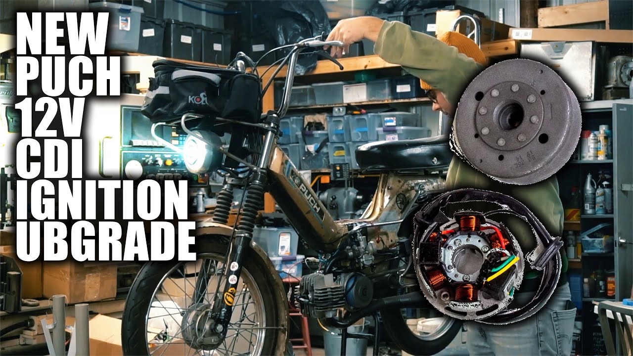 NEW PUCH 12V CDI CROSS COUNTRY SET INSTALL - YouTube
