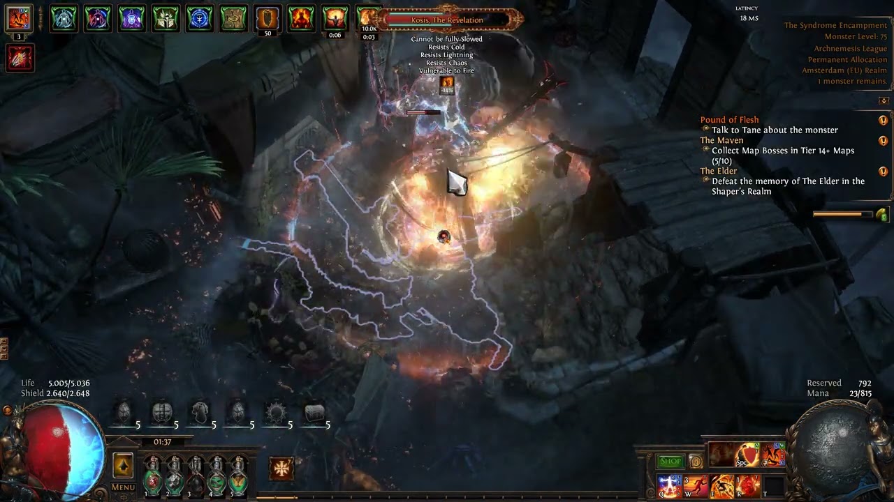 Poe - Aegis Aurora Righteous Fire Inquisitor - 3.17 - Simu Omni+Kosi ...