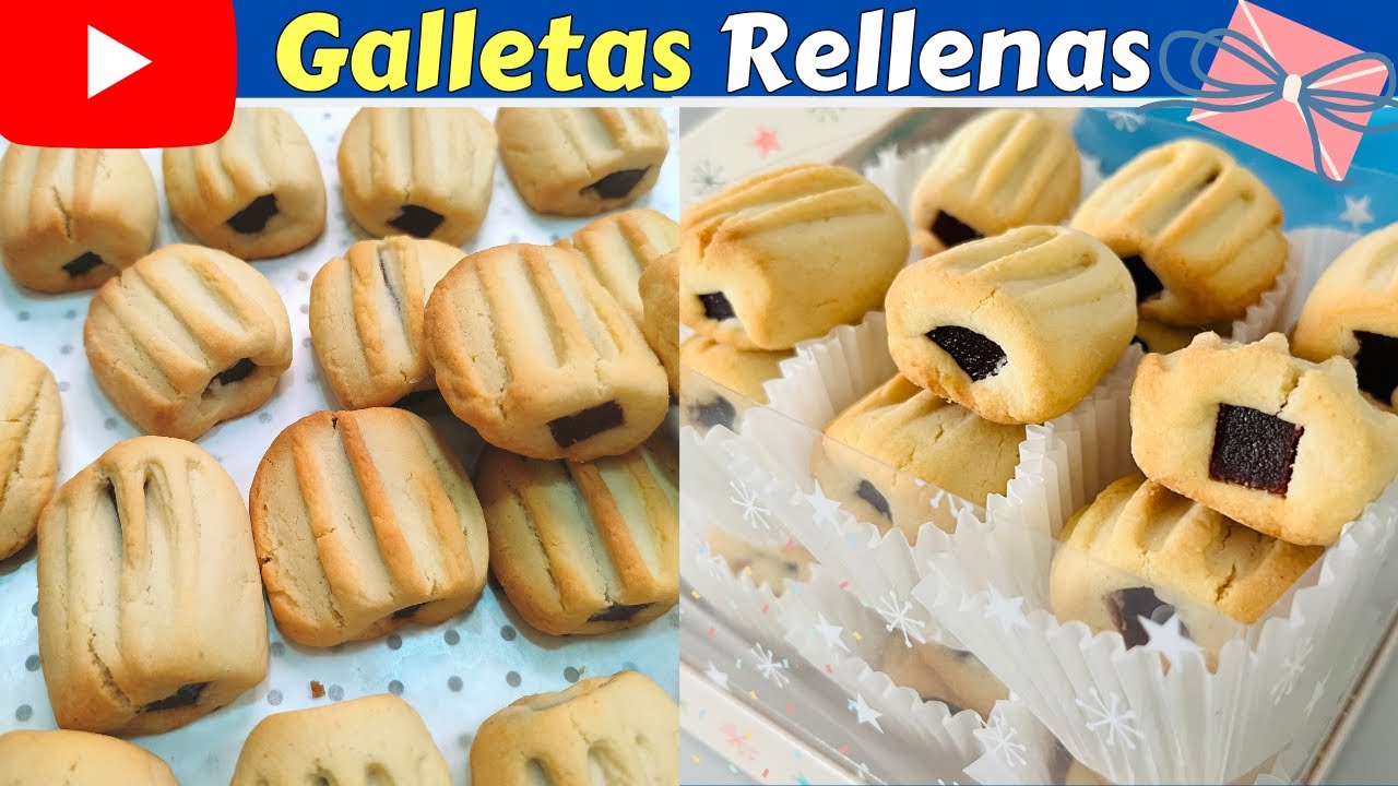 GALLETAS RELLENAS para REGALAR🎁o COMPARTIR|Dulce Hogar Recetas 💕 - YouTube
