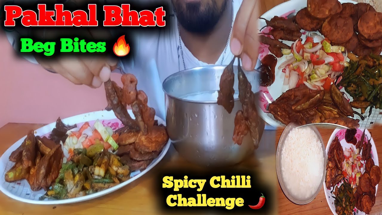 India Odisha favourite basi pakhala bhata eating | Eating Shwo ...