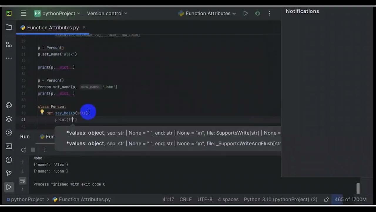 P4 EP15 Function Attributes Coding in Python Object Oriented ...