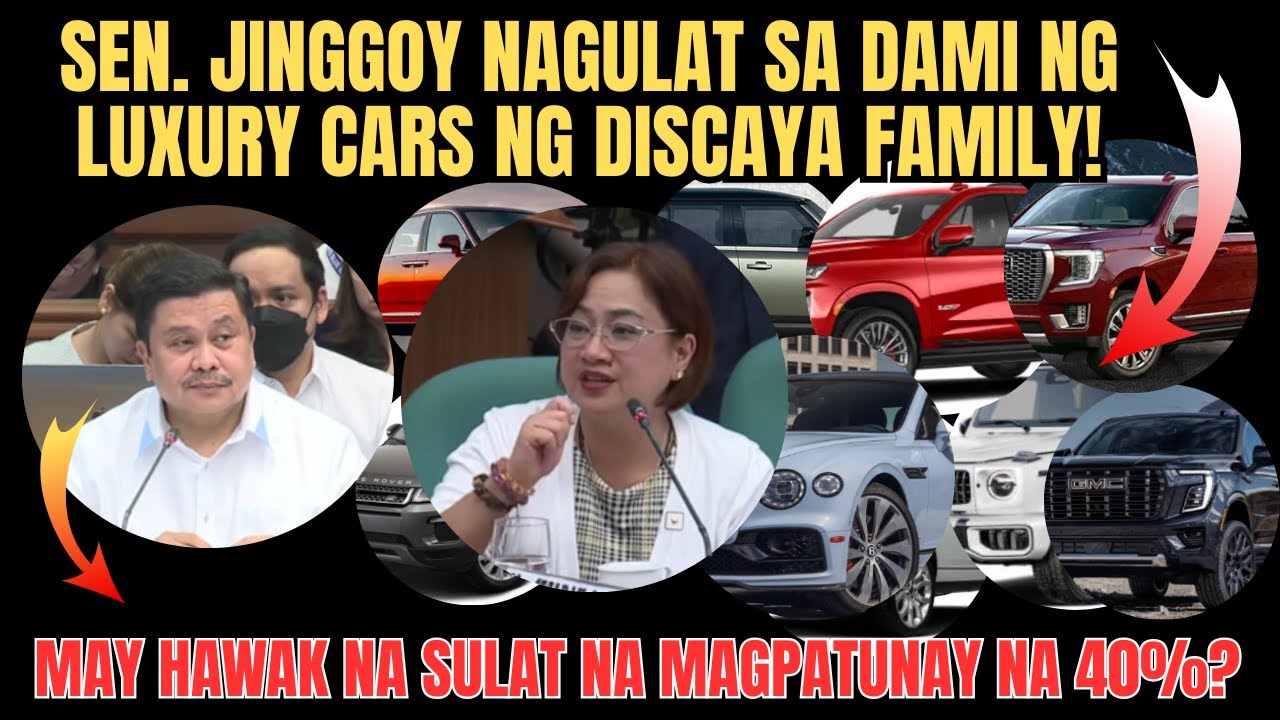 SENATOR JINGGOY NAGULAT SA DAMI NG LUXURY CARS NG DISCAYA FAMILY! | MAY ...