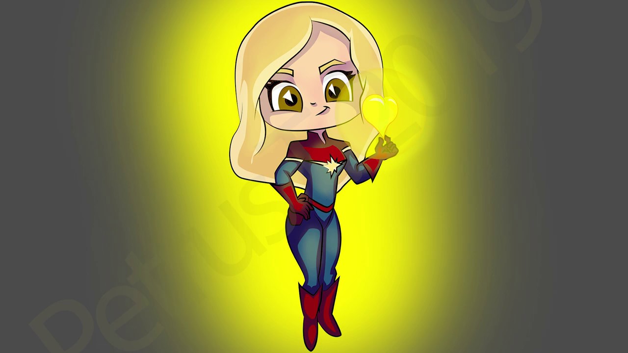 Capitano Marvel Chibi Chibis — ReynaldoCreate