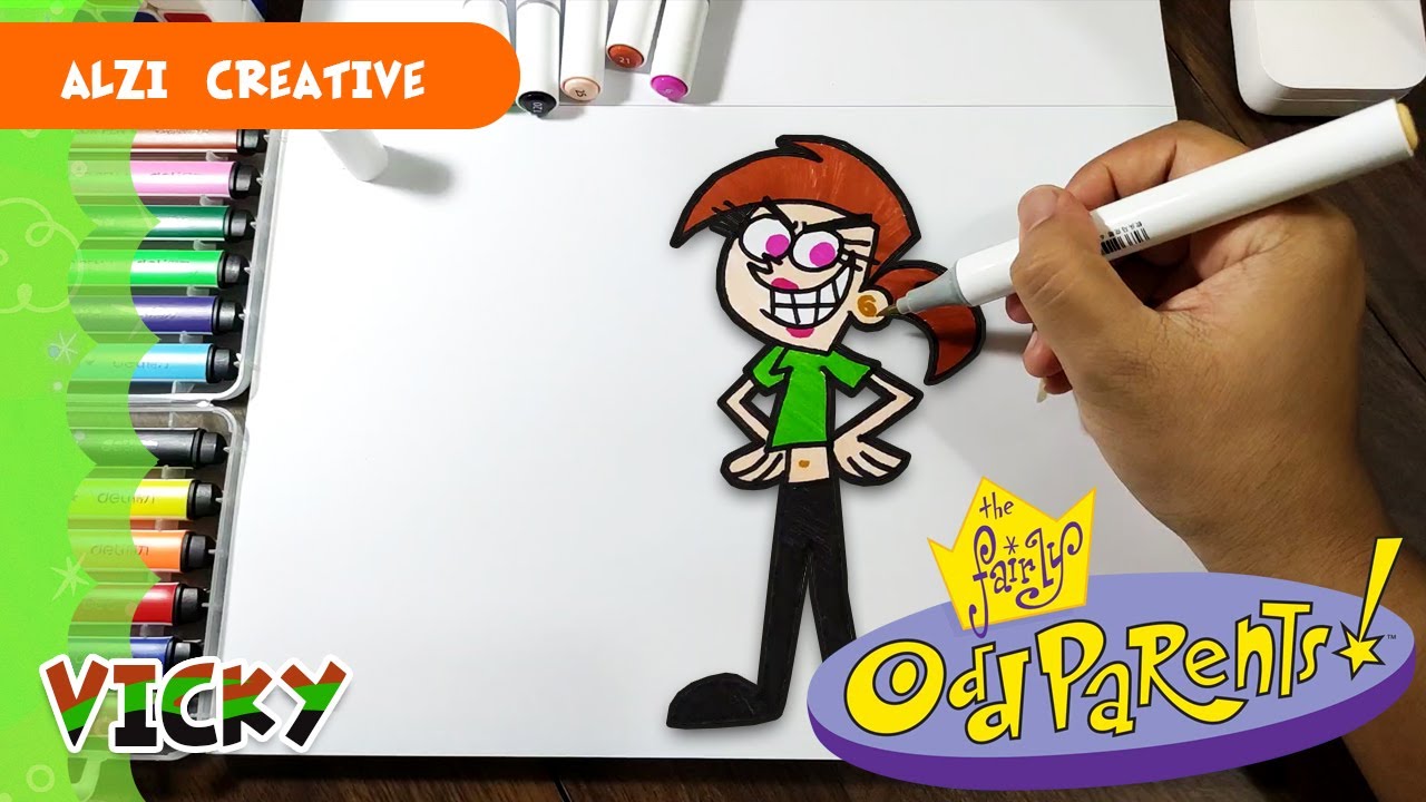 Menggambar dan Mewarnai | How to Draw & Coloring Vicky | The Fairly ...