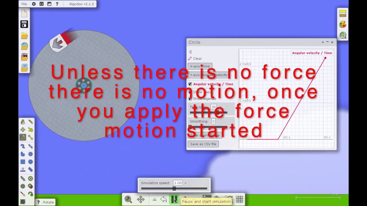 Newton's laws of motion||Practical Physics||Algodoo - YouTube
