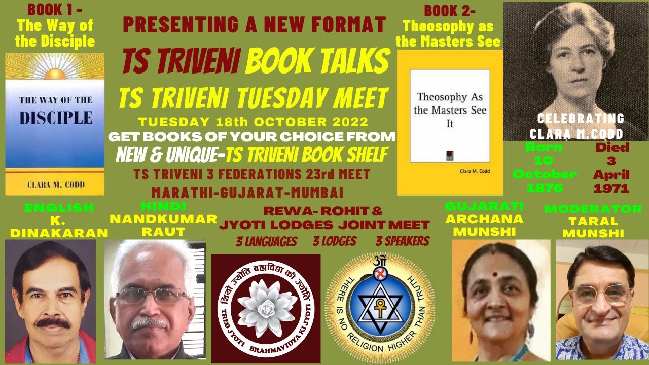 THE BOOKS OF CLARA M.CODD- Theosophy as the Masters See it ...