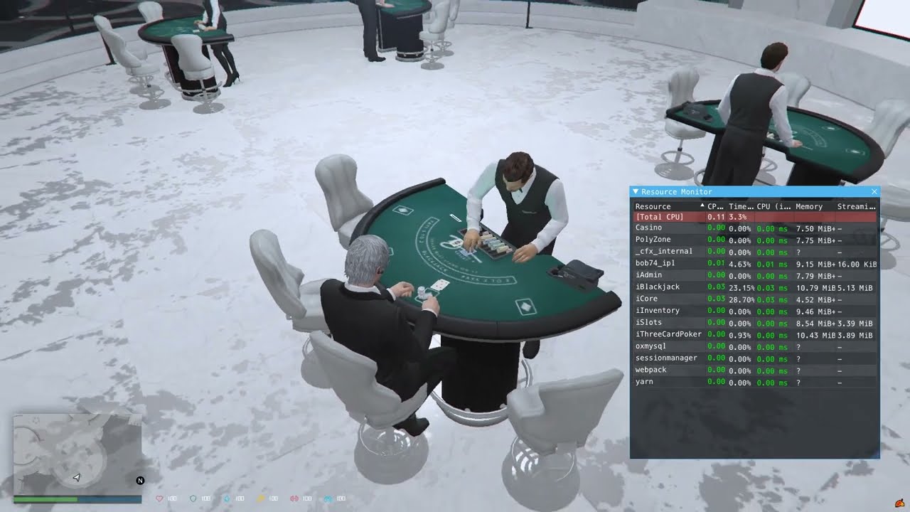 FIVEM: Casino Slots, Three Card Poker and Blackjack - YouTube