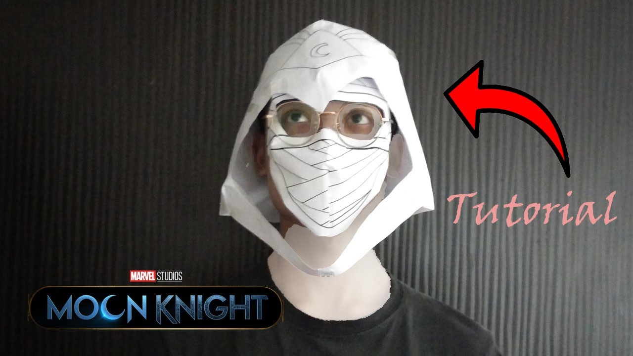 DIY Marvel MoonKnight PAPER MASK |tutorial| - YouTube
