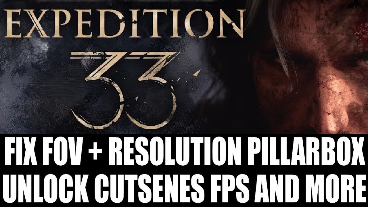 Fix Clair Obscur Expedition 33 Cutscenes FPS, Black Bars, FOV & Sharpening - YouTube
