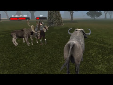 Elf V's Two Moose's V's Buffalo / The Buffalo Simulator By Yusibo ...
