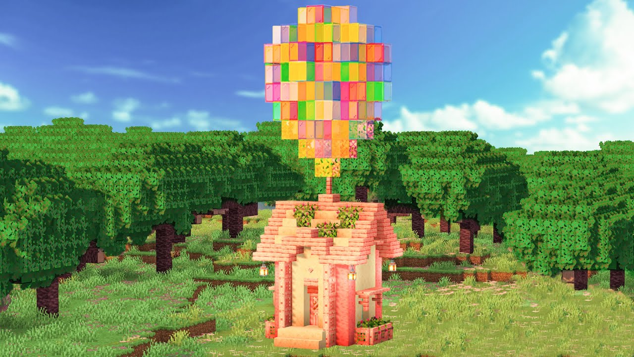 Minecraft | How to build a Balloon House - YouTube