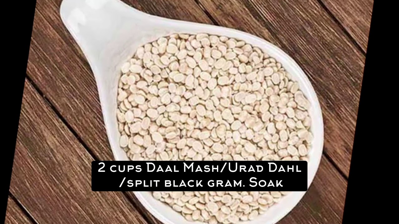 Daal Mash/ split black gram - YouTube