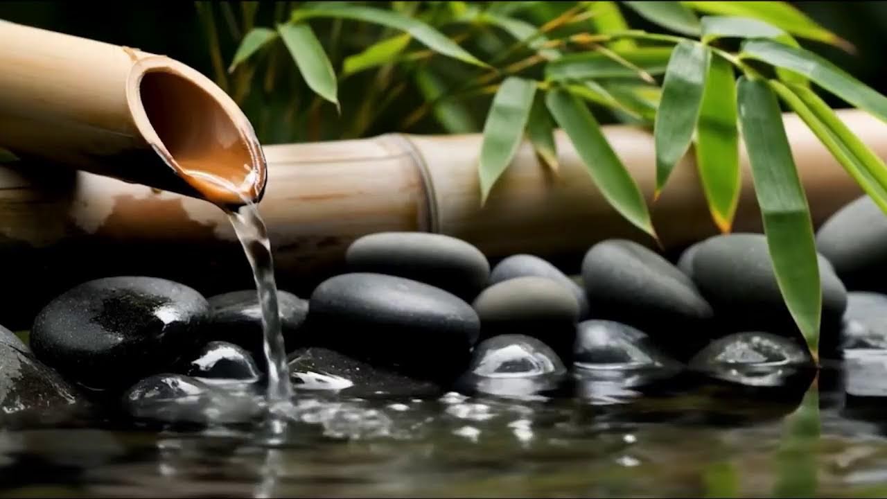 "Soothing Zen Garden Sounds 🌿 Bamboo Water & Calming Music for Deep ...