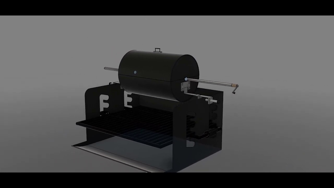 Delta portable coffee roaster - Digital design - (Fusion 360) - YouTube