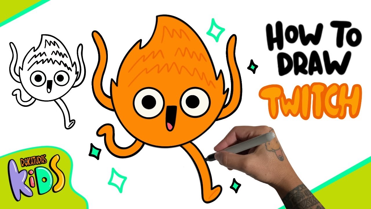 How to Draw Twitch | Step by Step Drawing Tutorial for Kids - YouTube