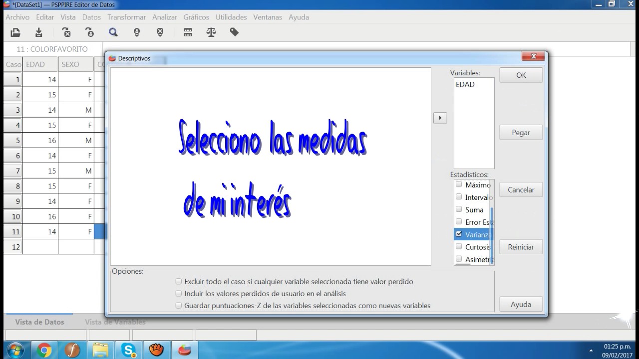 EMPEZANDO CON PSPP: Cómo introducir variables y datos-clase 1 - YouTube