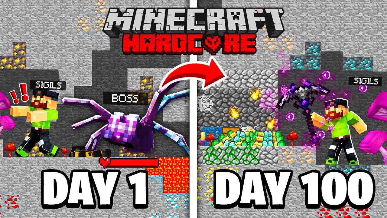 SURVIVING the MUTANT CAVES in Minecraft! (Movie) - YouTube