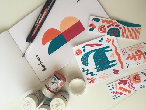 GUAJ BOYA TEKNİĞİ (Ayrıntılı anlatım ve Bauhaus Afiş Örneği)