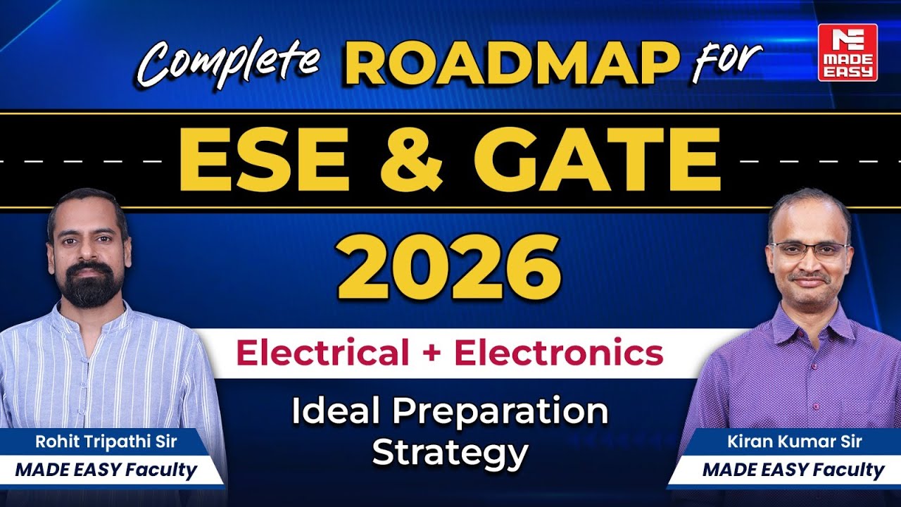 Complete Roadmap for ESE & GATE 2026 | EE & EC| Ideal Preparation ...