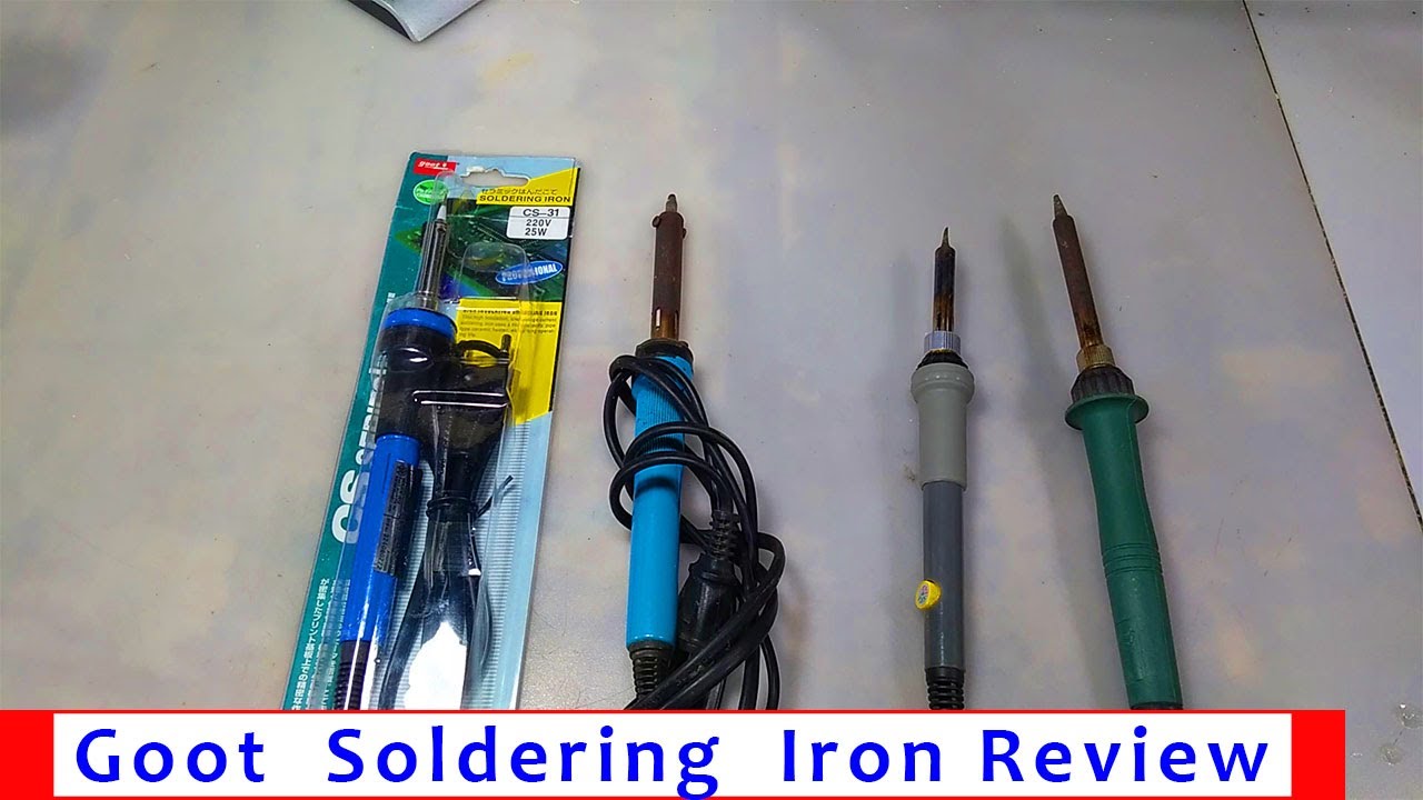 Original Goot soldering iron review. model CS31 - YouTube