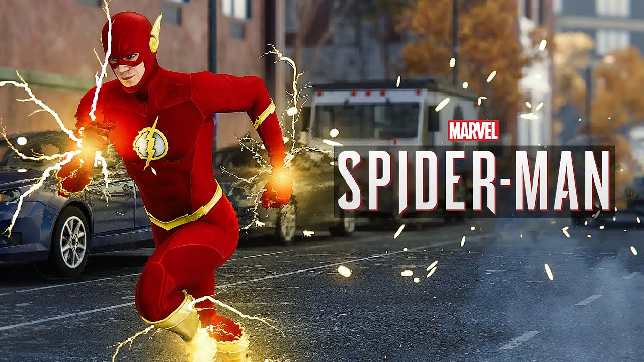 Playing as The Flash in Spider-Man PC! (Mod) - YouTube