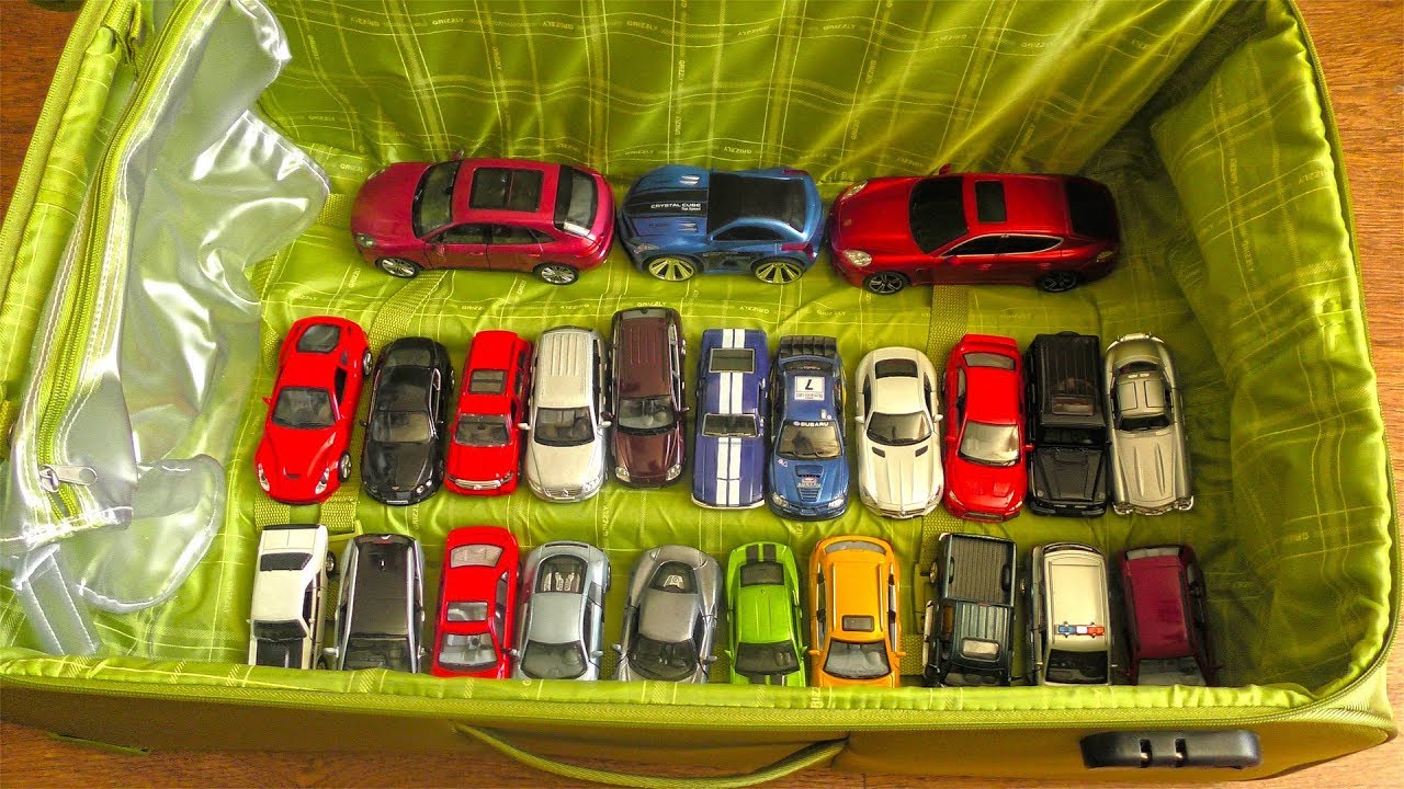 Bag with Toy Cars inside | Taking Cars Out of the Bag - YouTube