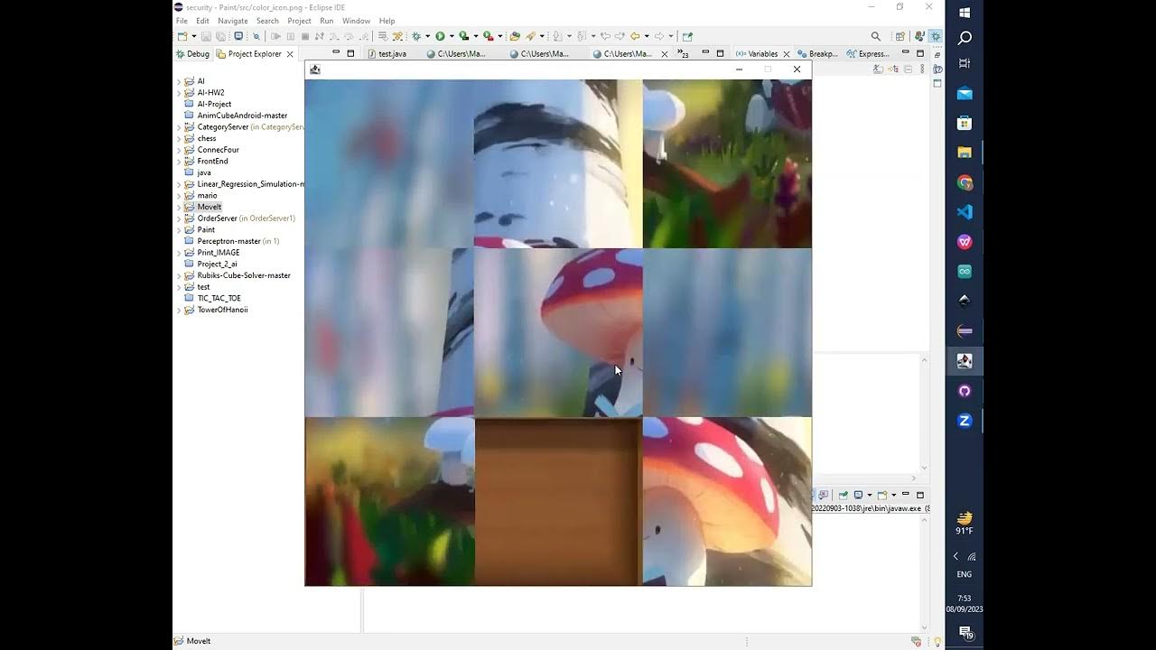 15_puzzle game - YouTube