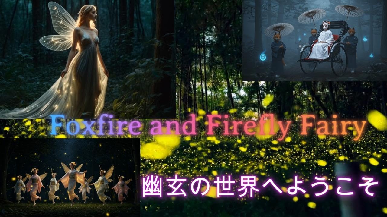 狐火と蛍の妖精（AI動画）Foxfire and Firefly Fairy 幽玄の世界へようこそ - YouTube