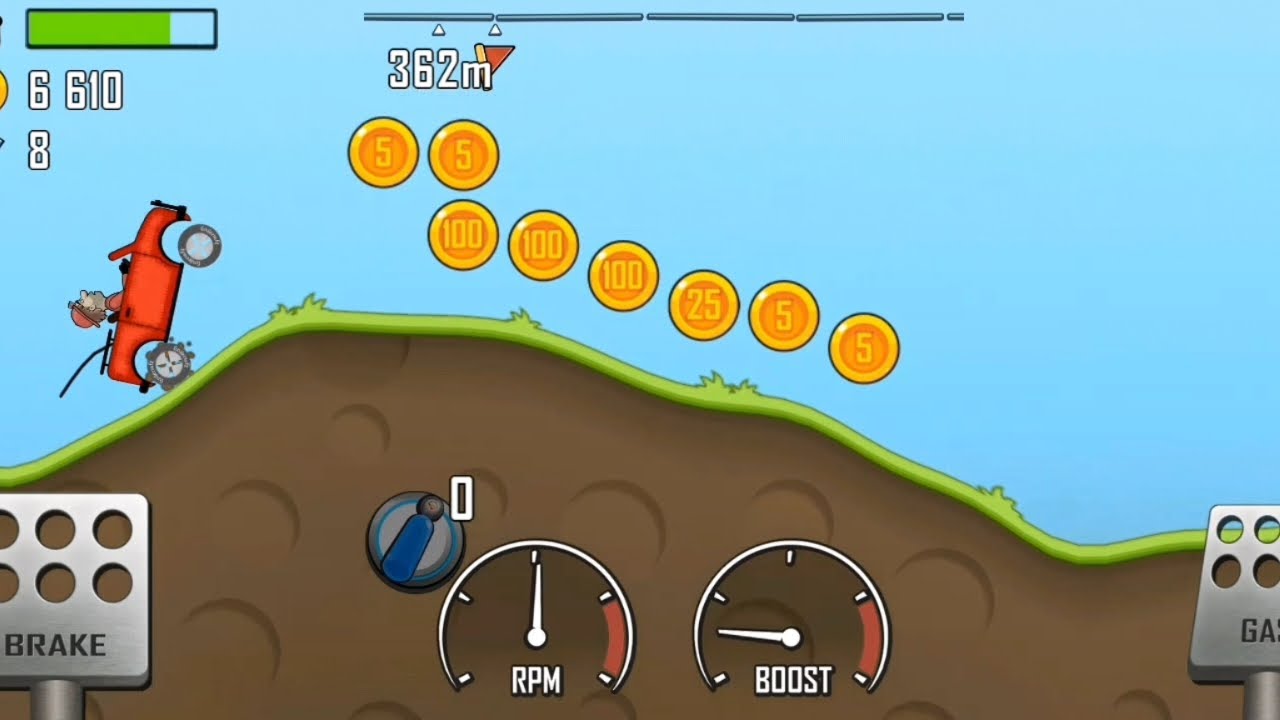 Hill Climb Racing Game Play - YouTube