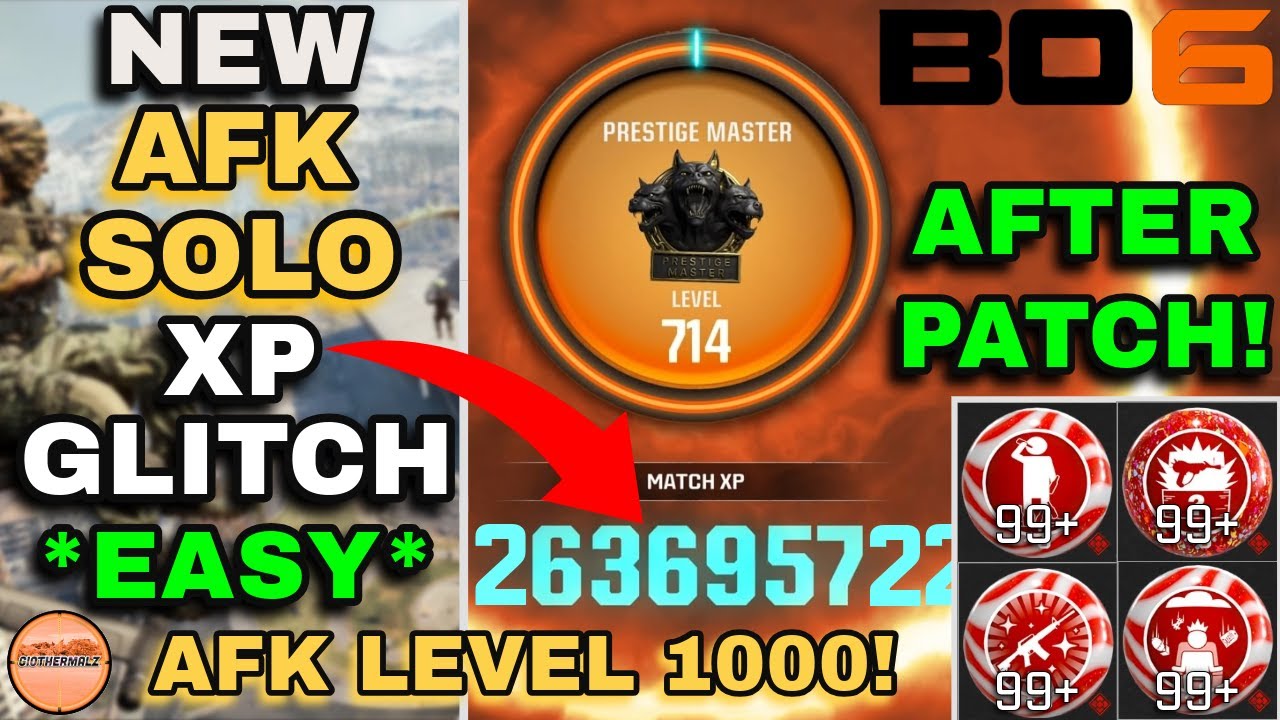 *NEW* SOLO AFK XP GLITCH BO6 ZOMBIES AFTER PATCH - Black Ops 6 - YouTube