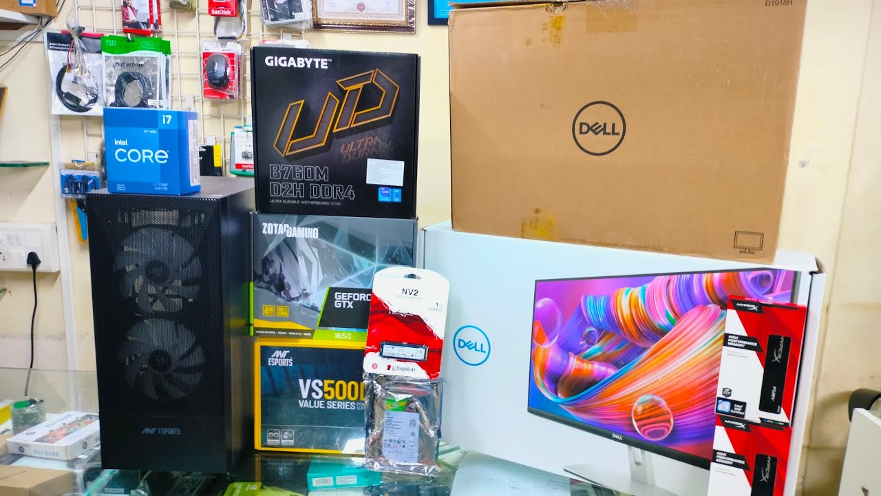 GAMING DESKTOP i7-12 GEN 16 GB RAM 1TB SSD 2TB HDD GTX 1650 4GB ALL ...