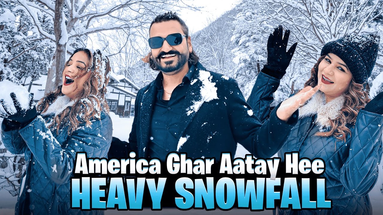 America Ghar aatay he Heavy Snowfall | Beautiful View in Snow - YouTube