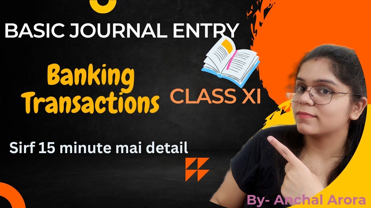 Banking journal entry! #basic journal entry class 3! Rules of debit and ...