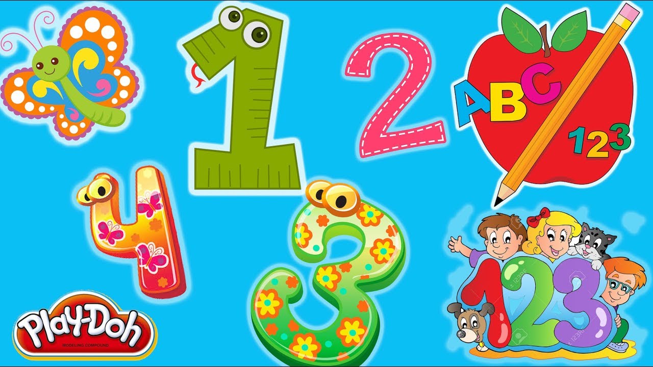 Learn Numbers 1 to 20 Playing With Play Doh | Learn Colors and Numbers ...