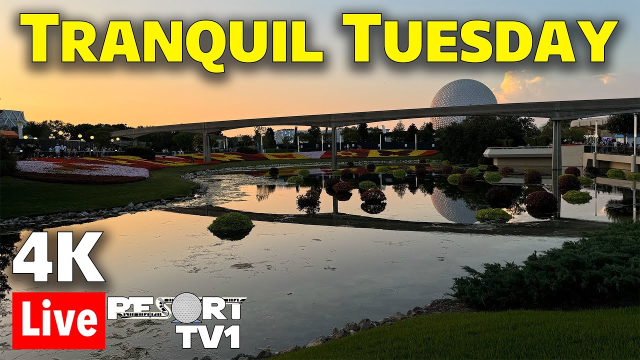🔴4K Live: Tranquil Tuesday at Epcot in 4K - Walt Disney World Live ...