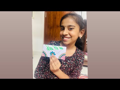 How to make a envelope ️ with design | Moi cover making ️💰# ...