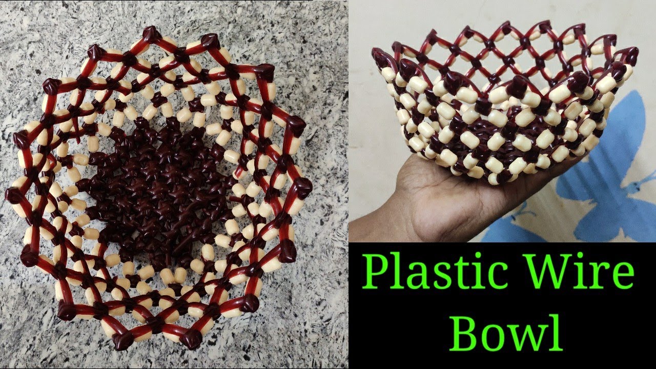Plastic Wire Bowl Making / Plastic Wire Beats Bowl - YouTube
