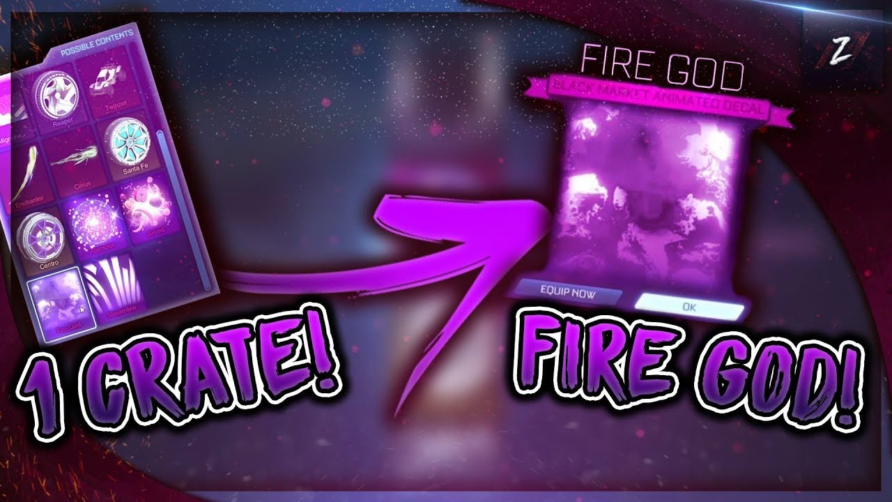 TRADING FROM ONE CRATE TO FIRE GOD IN ONE VIDEO! | ROCKET LEAGUE ...