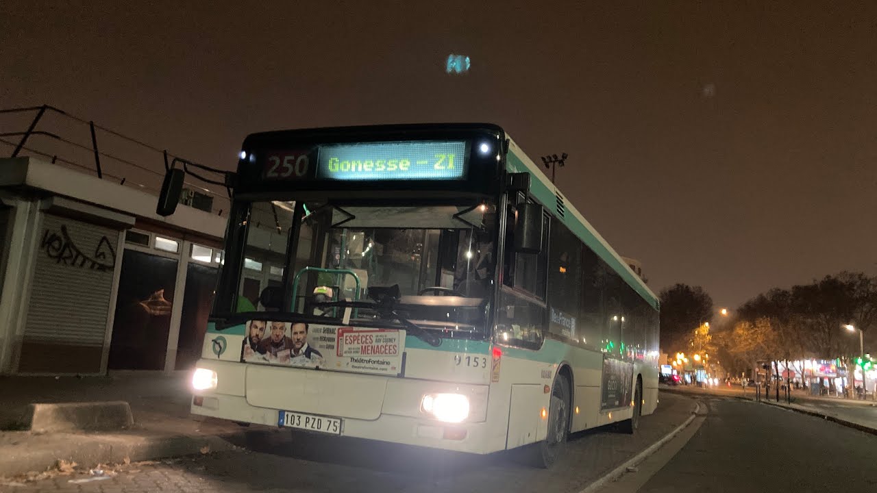 Retour Centre Bus — MAN NL 223 RATP BUS | 9153 KICKDOWN !!! - YouTube