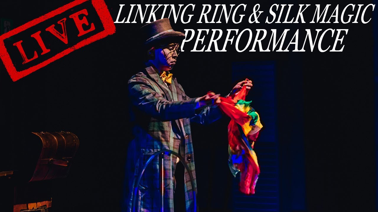 Stage magic Performance, Linking Ring Act & Silk Magic Performance - YouTube