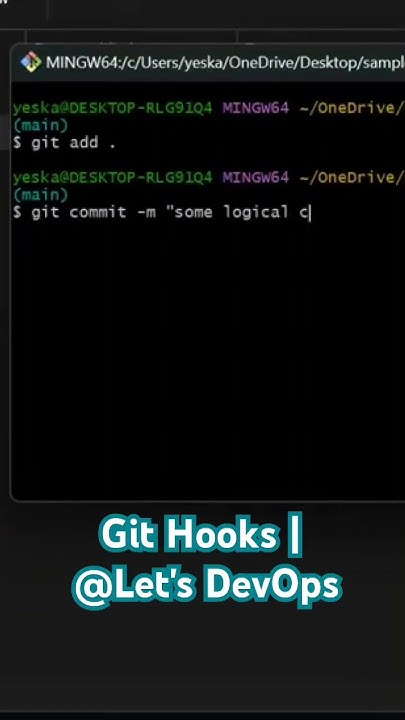 🚀 Master GIT Hooks | @Lets_DevOps #coding #tutorial - YouTube
