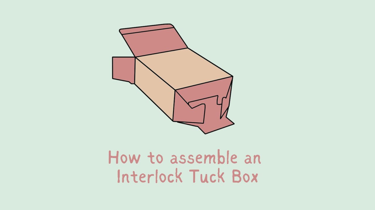 How to Assemble an Interlock Tuck Box | Half Price Packaging - YouTube